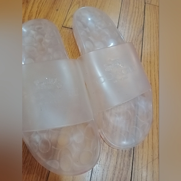 Coach | Shoes | Coach Clear Slides | Poshmark